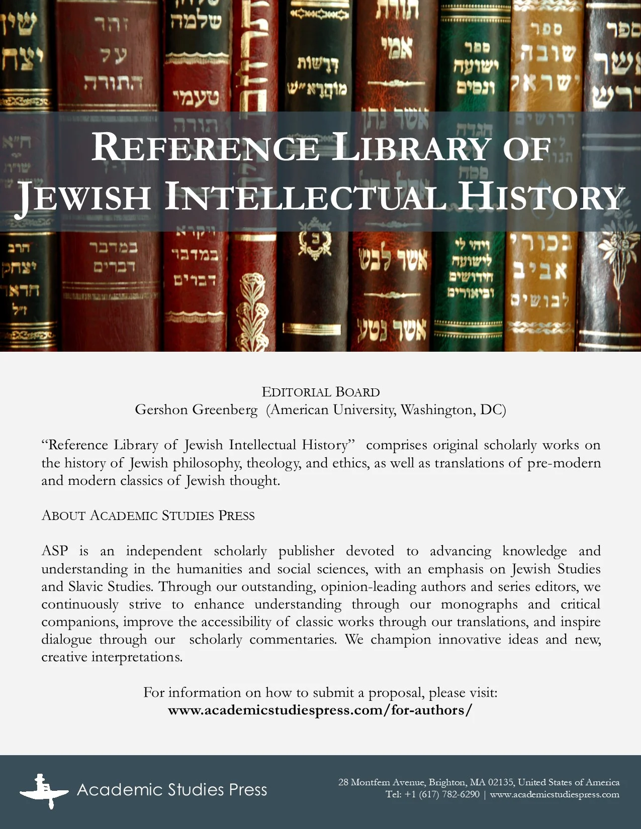 Catalogs & Leaflets — Academic Studies Press