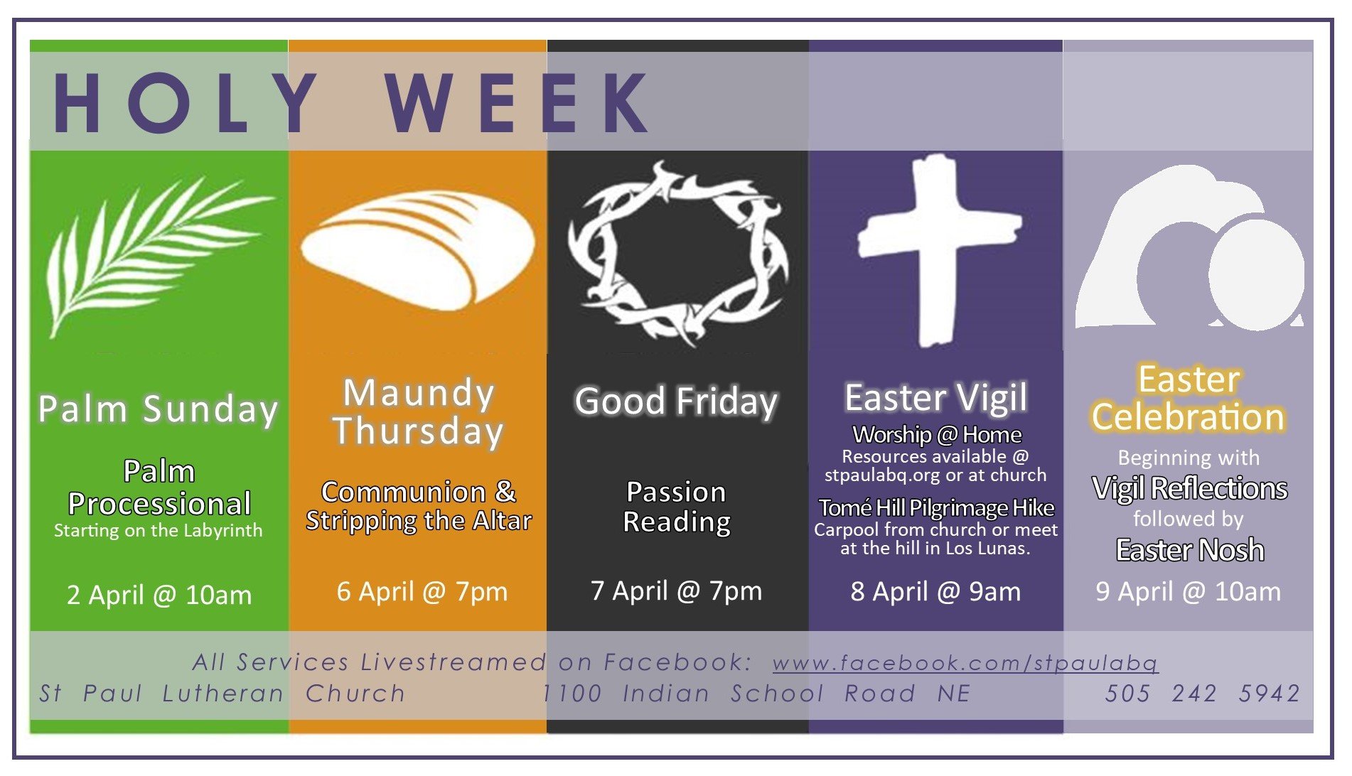 Announcements — St. Paul Lutheran Church, ELCA