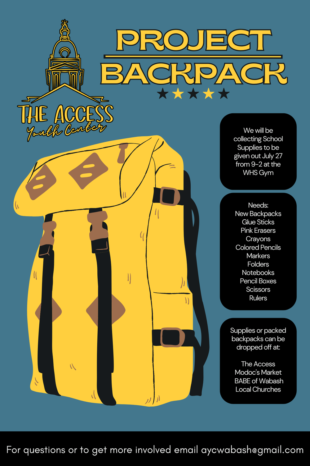 Project Backpack — Access Youth Center