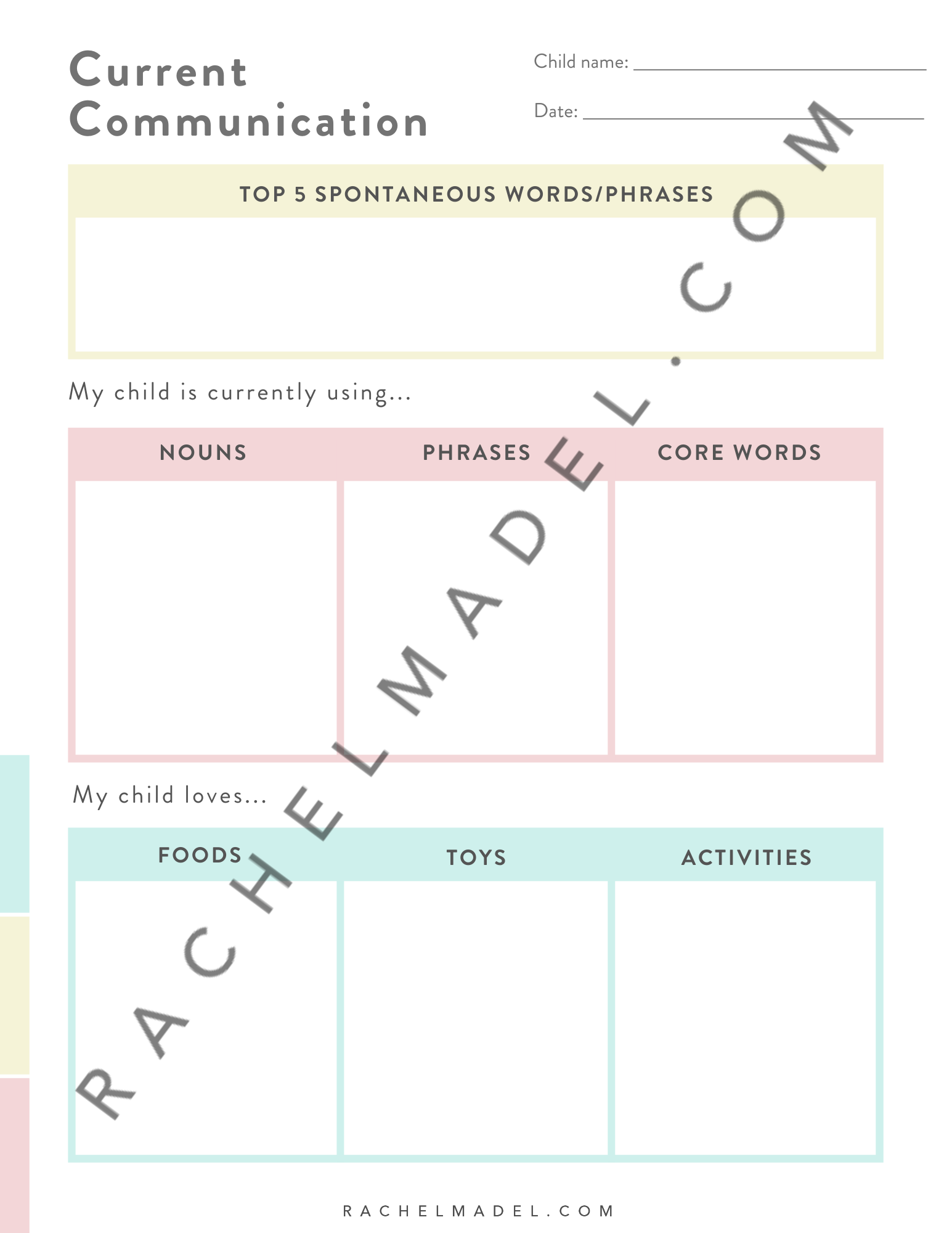 AAC Assessment Bundle — Rachel Madel Speech Therapy Inc.