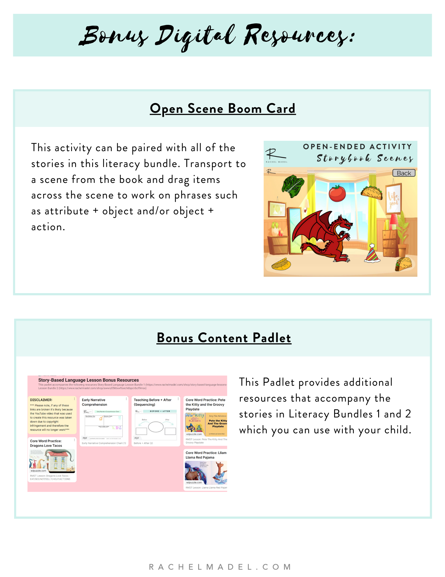 Story-Based Language Lessons Bundle 1 — Rachel Madel Speech Therapy Inc.