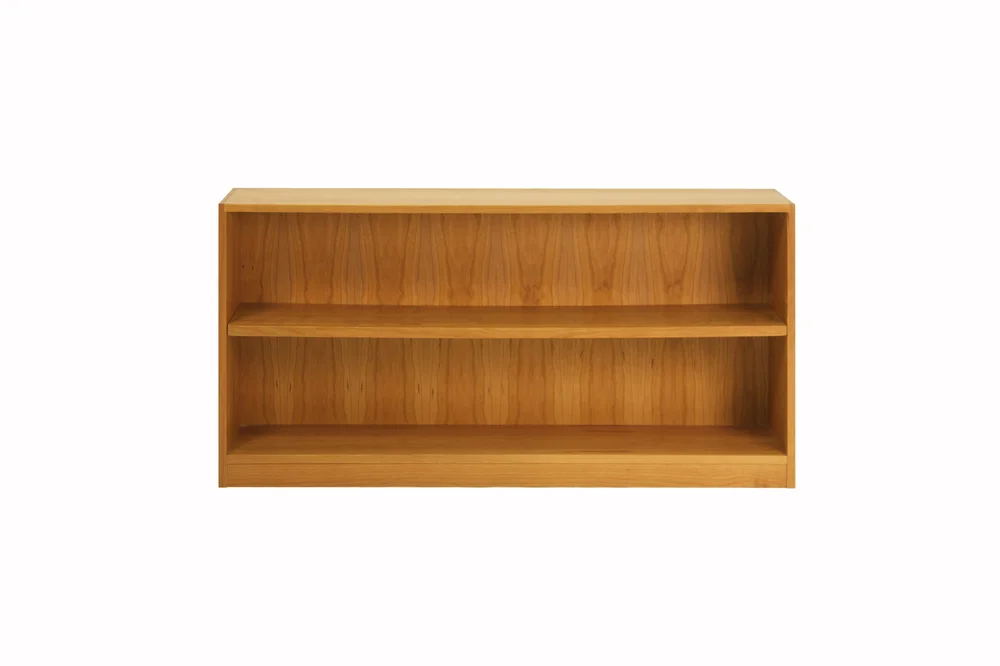 Low Bookcase with Adjustable Shelf in Cherry — 57th Street Bookcase ...