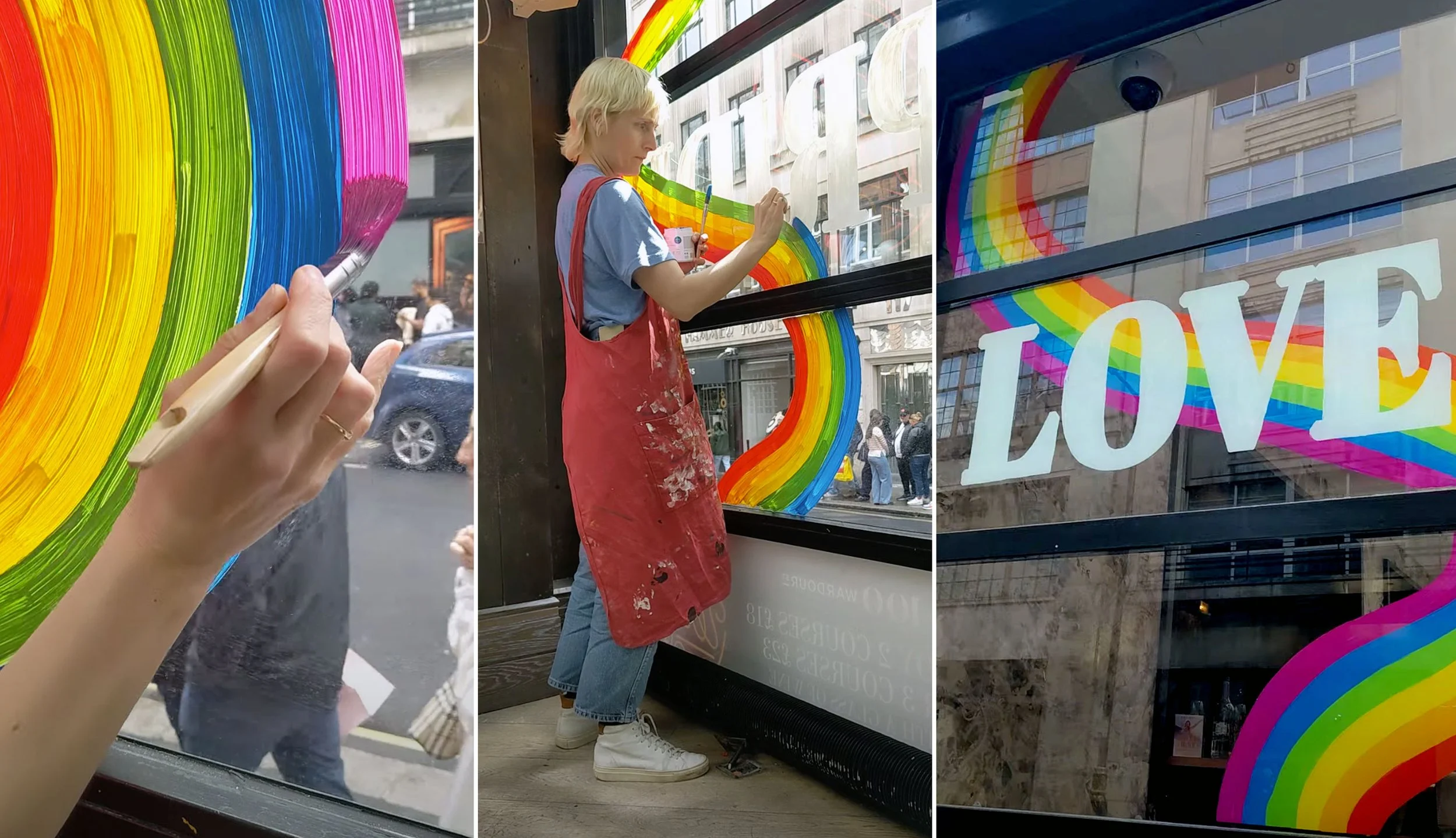 Pride window for 100 Wardour Street — Willa Gebbie | Watercolour Food ...