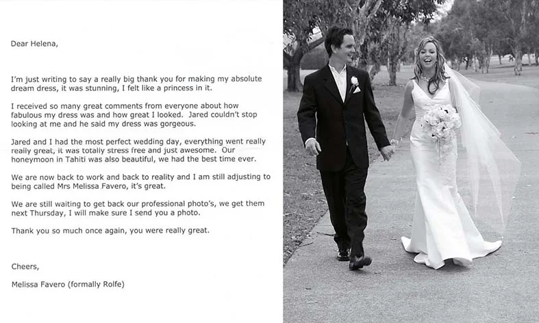 Custom Bridal Designer Testimonials 2010