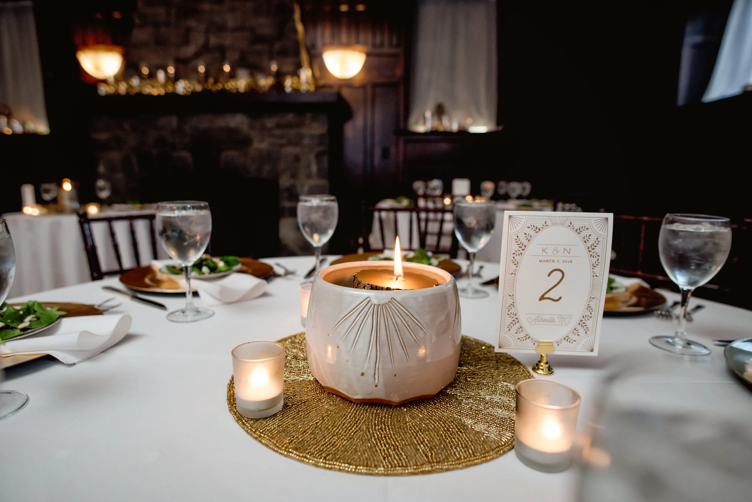 My partially-handmade wedding, complete with pottery centerpieces ...