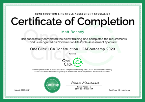 Construction Life Cycle Assessment Specialists — gcp Chartered Architects