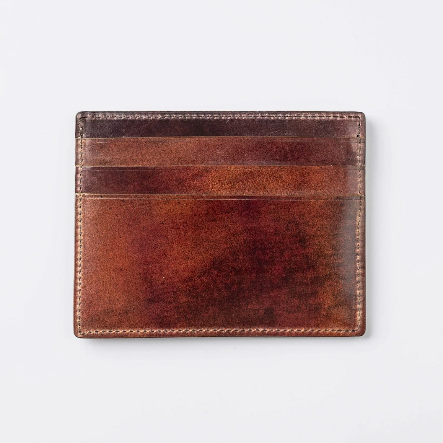 Shell Cordovan Cardcase M3 - Marbled Color 8 — GENUINE HORWEEN PRODUCTS