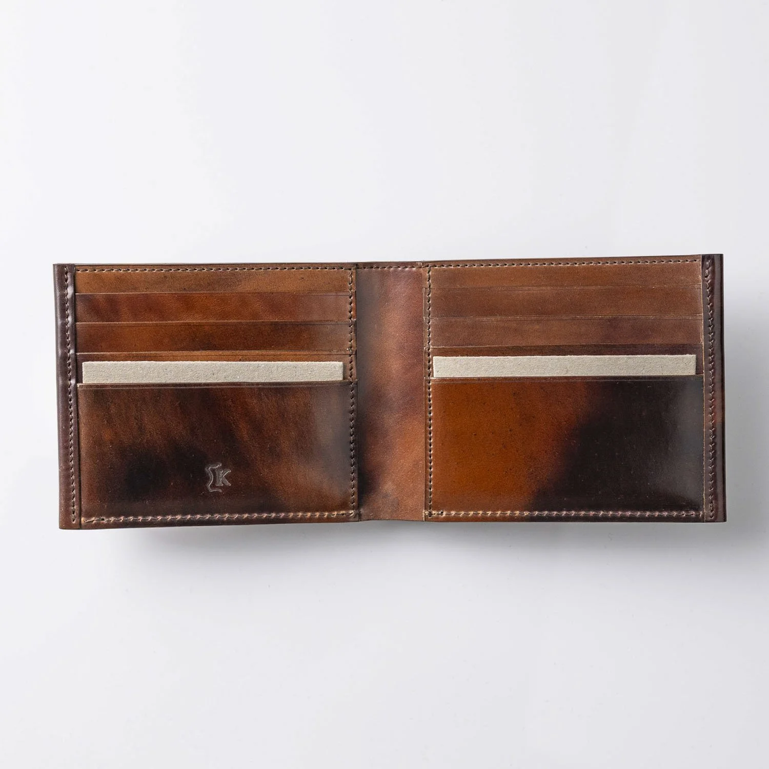 4-4 Wallet - Marbled Color 8 Shell Cordovan — GENUINE HORWEEN PRODUCTS