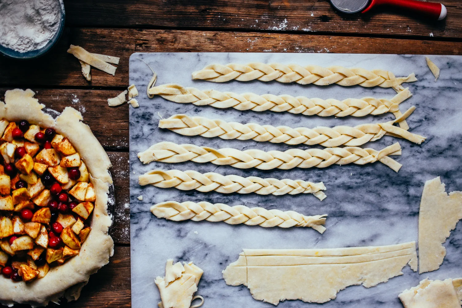 apple cranberry braided lattice pie — the farmer's daughter | let's ...