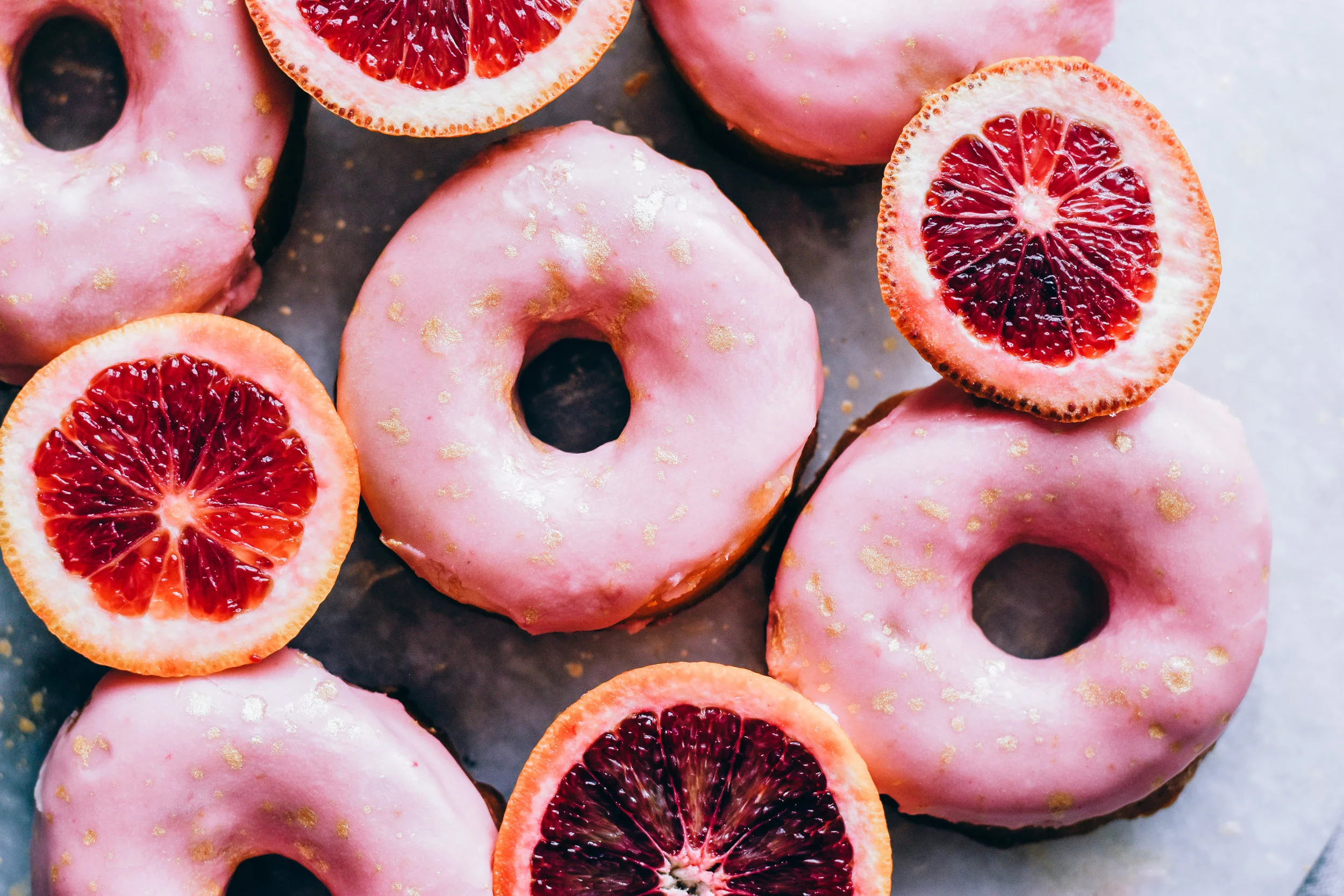 blood orange doughnuts with blood orange glaze — the farmer's daughter ...