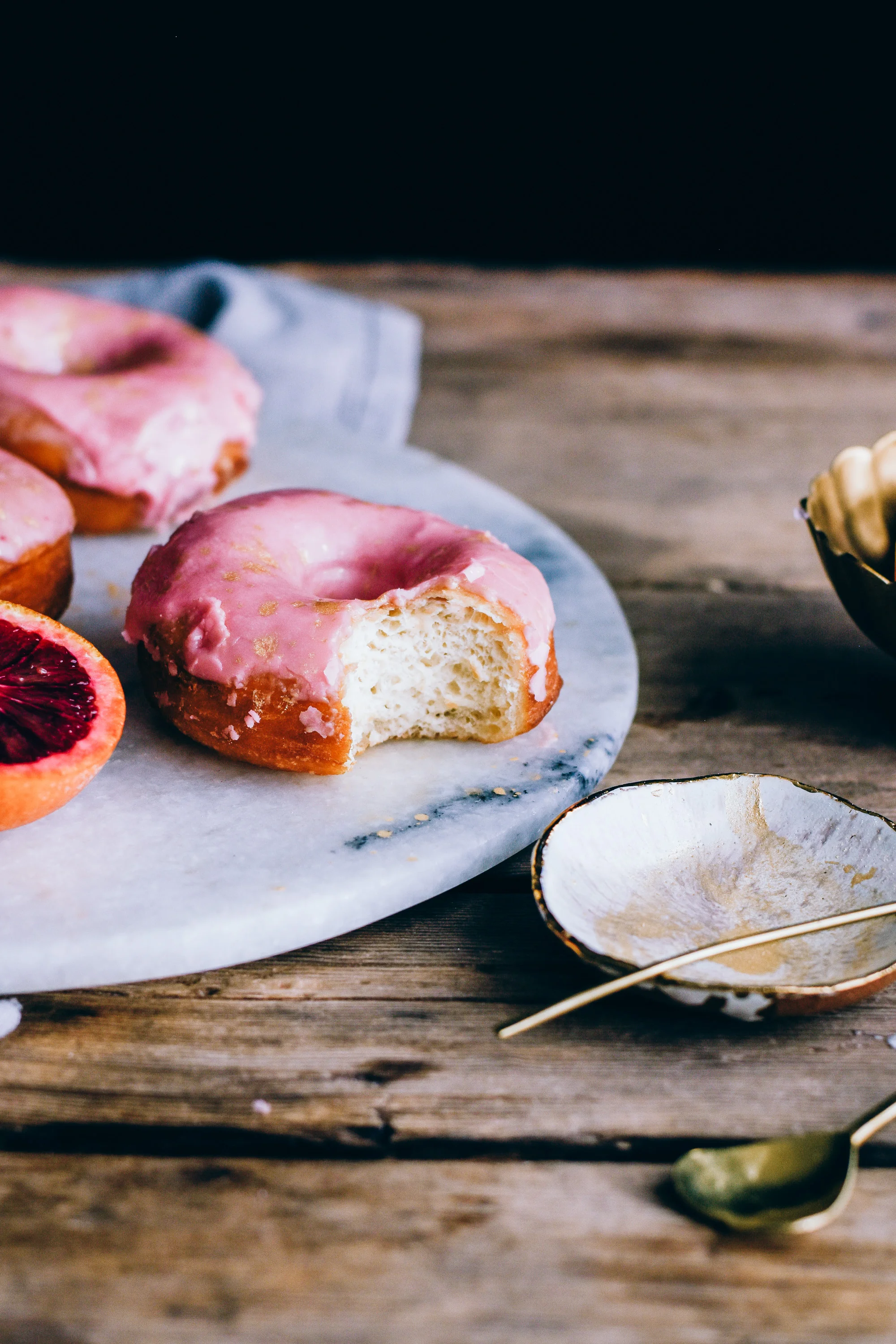 blood orange doughnuts with blood orange glaze — the farmer's daughter ...