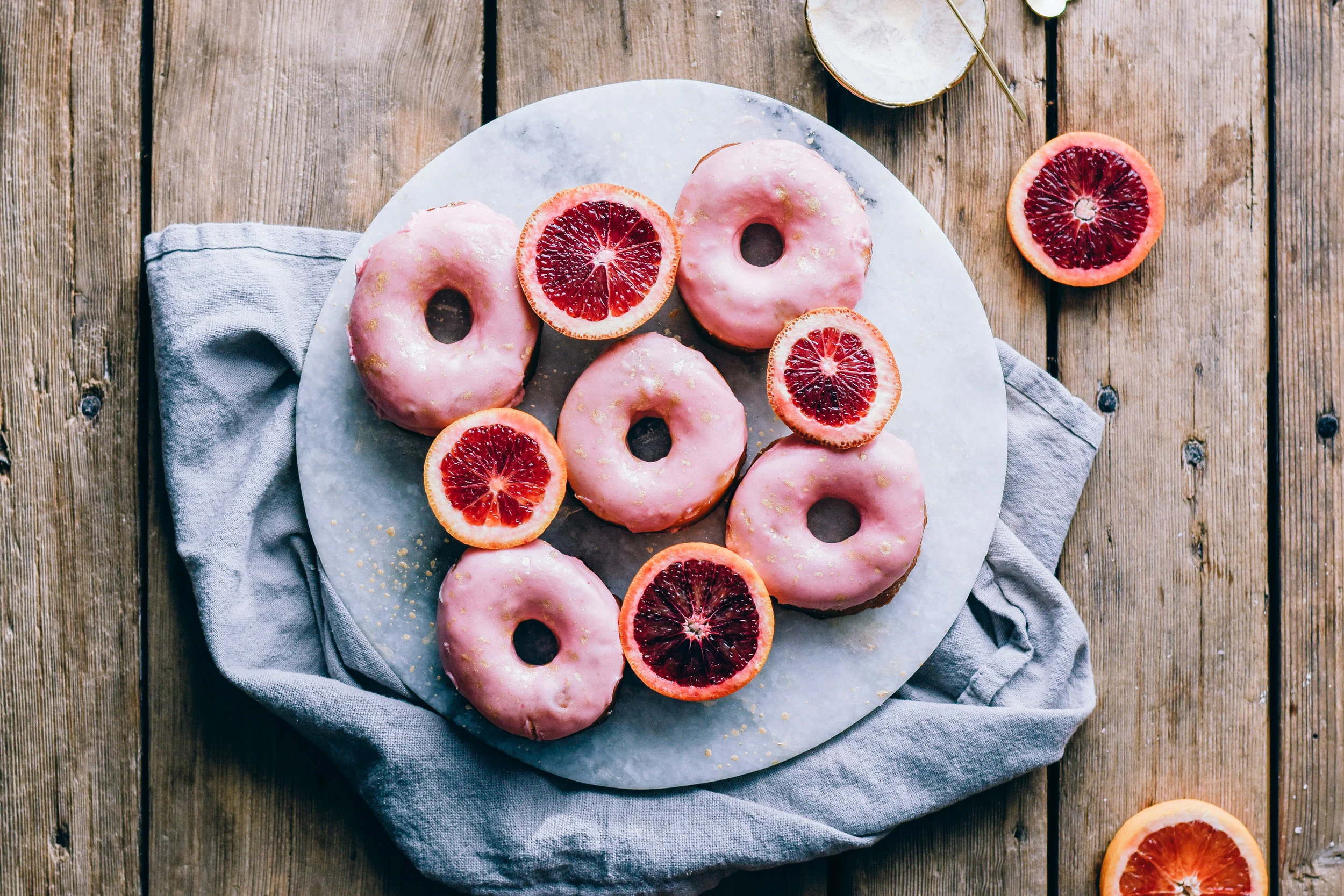 blood orange doughnuts with blood orange glaze — the farmer's daughter ...