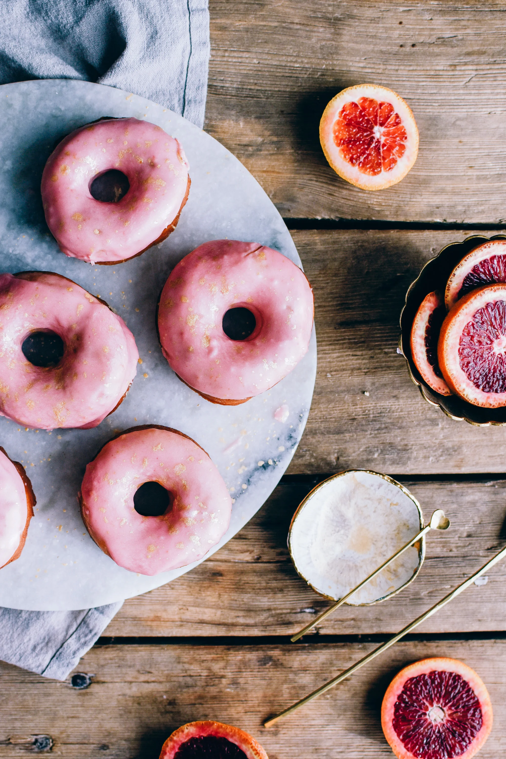 blood orange doughnuts with blood orange glaze — the farmer's daughter ...