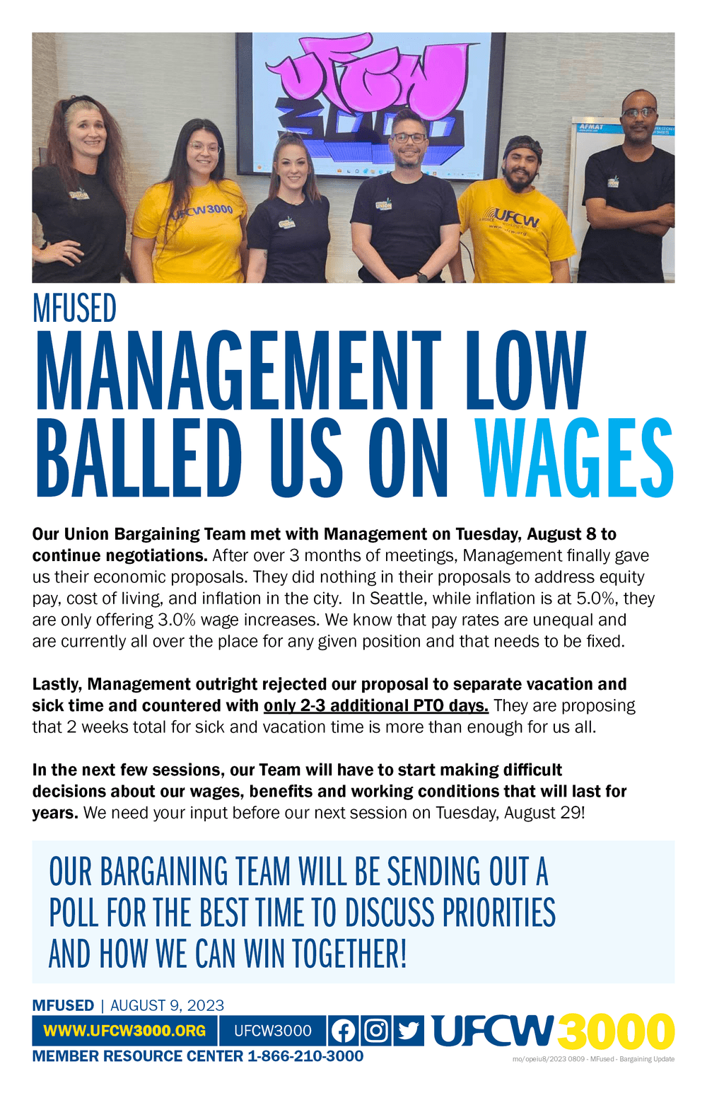MFused - Management Low Balled us on Wages — UFCW 3000