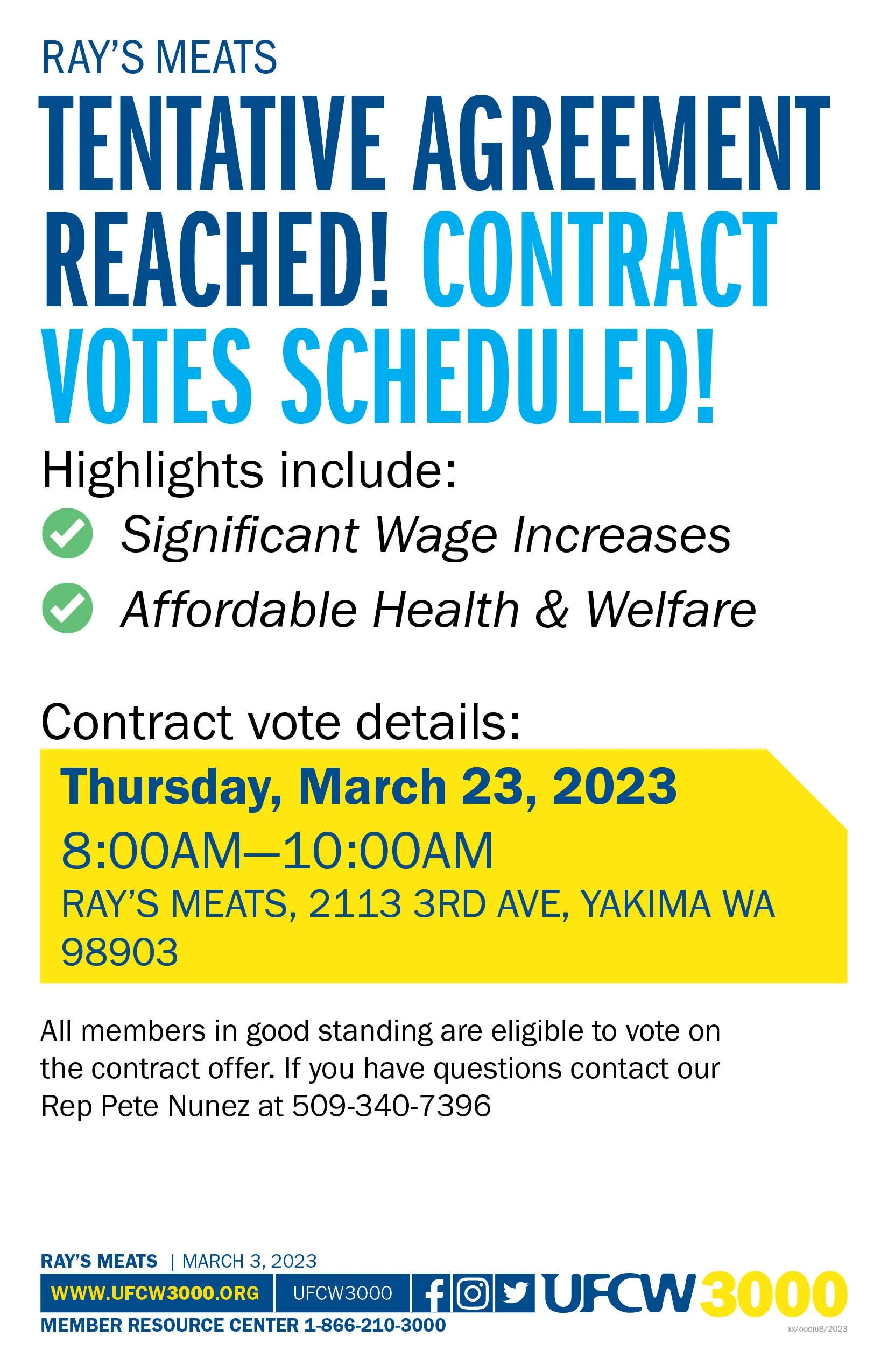 Providence St. Joseph Tech and Service Contract Vote — UFCW 3000