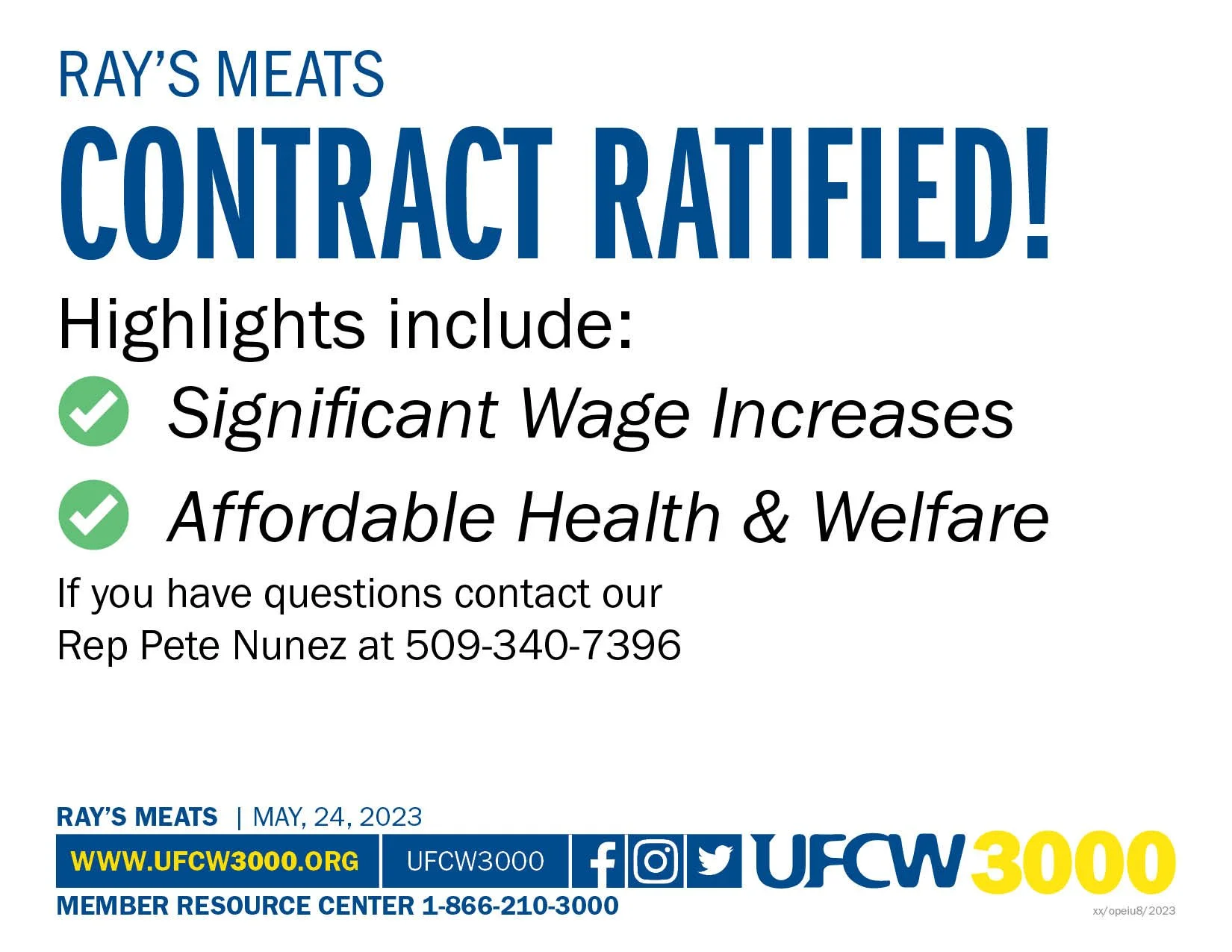 Filson - Contract Proposal Meeting — UFCW 3000