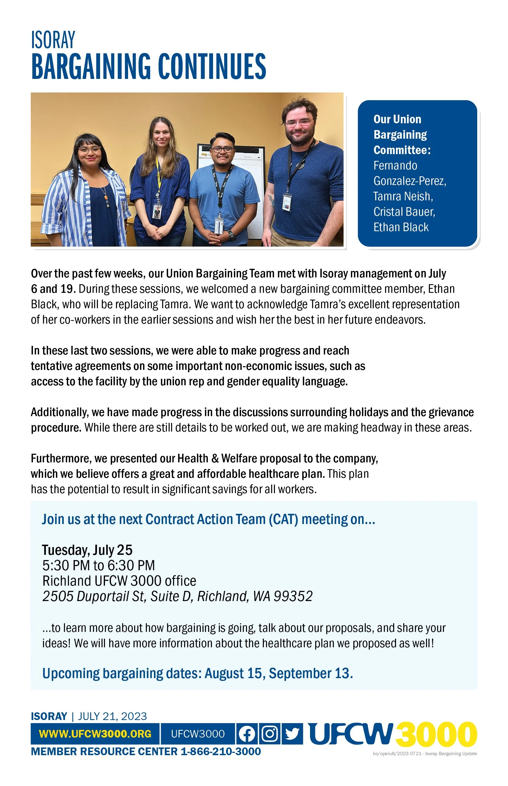 Food Processing Union — UFCW 3000