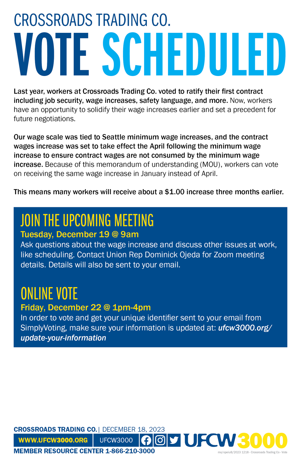 UFCW 3000 Member Story: Vanessa Wixom — UFCW 3000