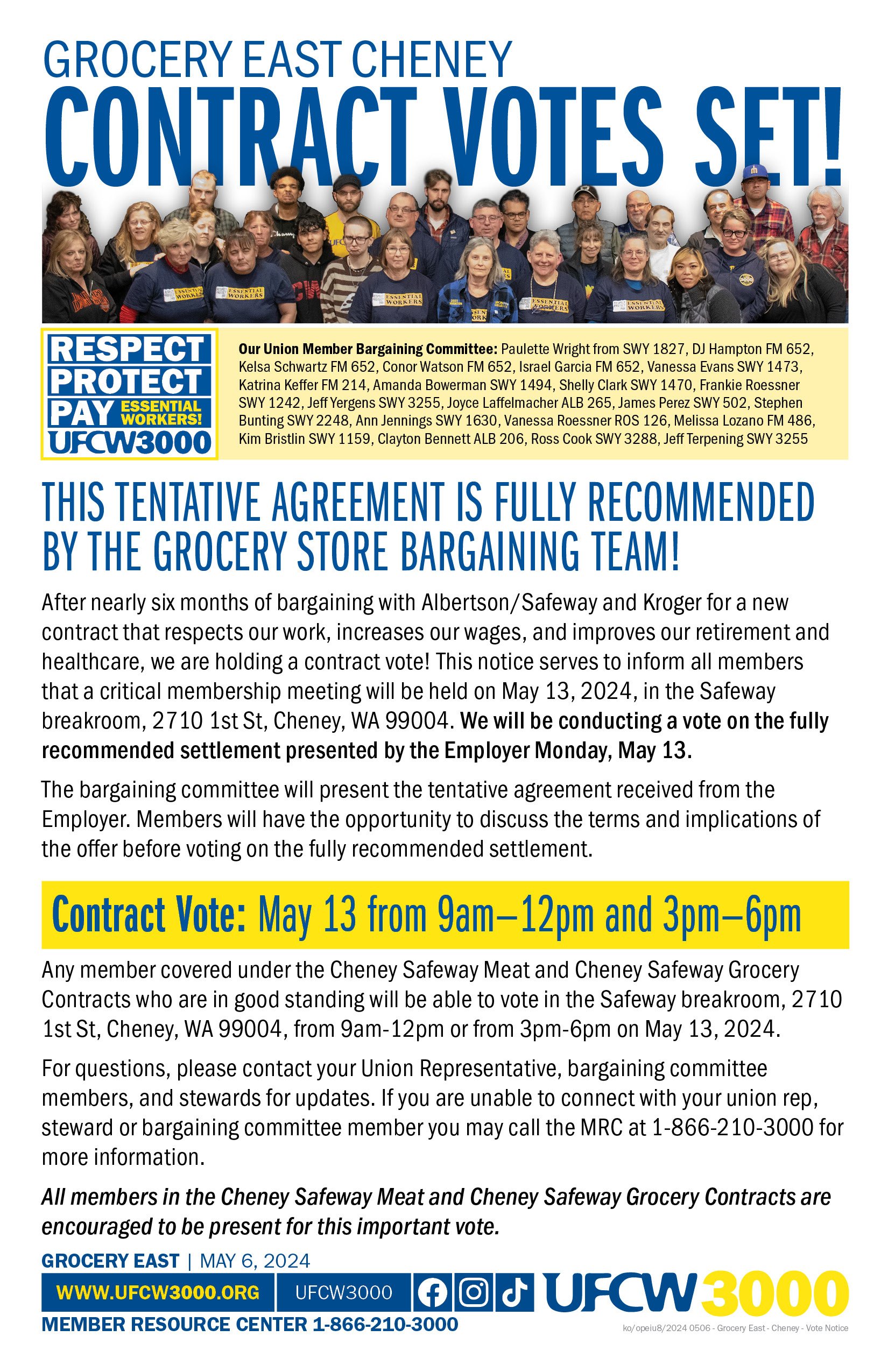 Grocery Store Union — UFCW 3000