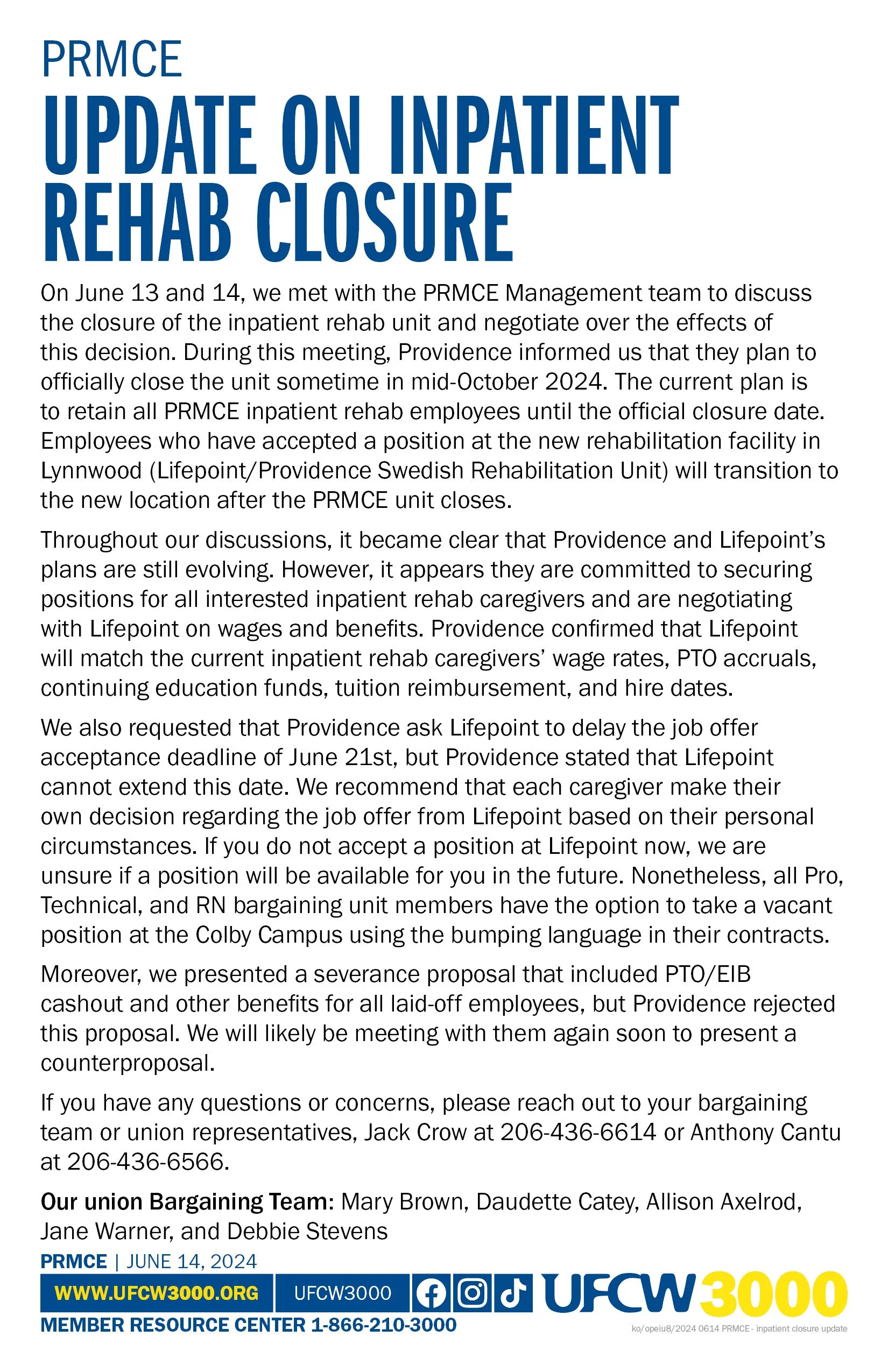 News & Updates — UFCW 3000