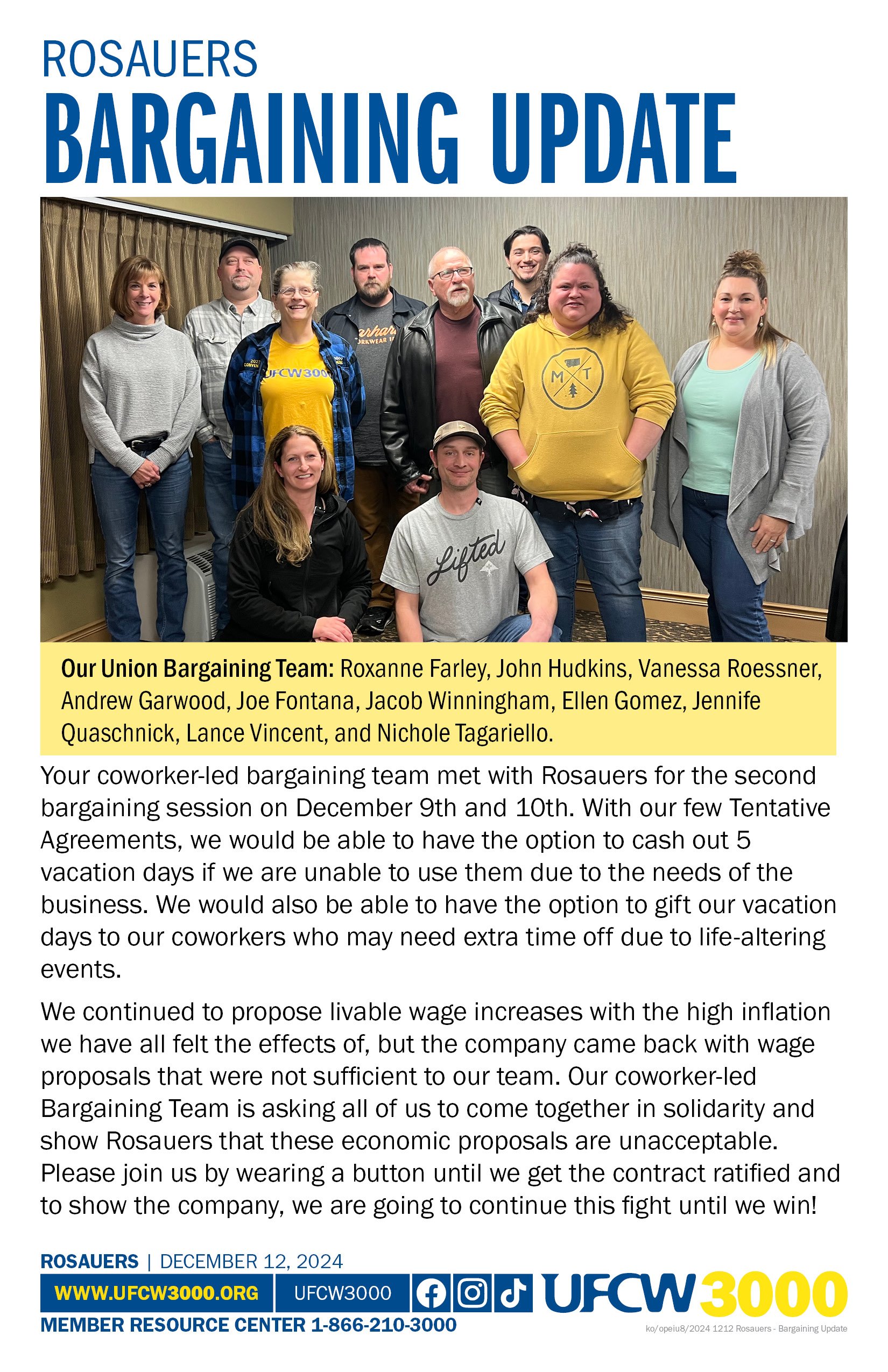 Grocery Store Union — UFCW 3000