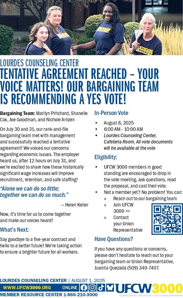 PRMCE RN We have reached a tentative agreement! — UFCW 3000