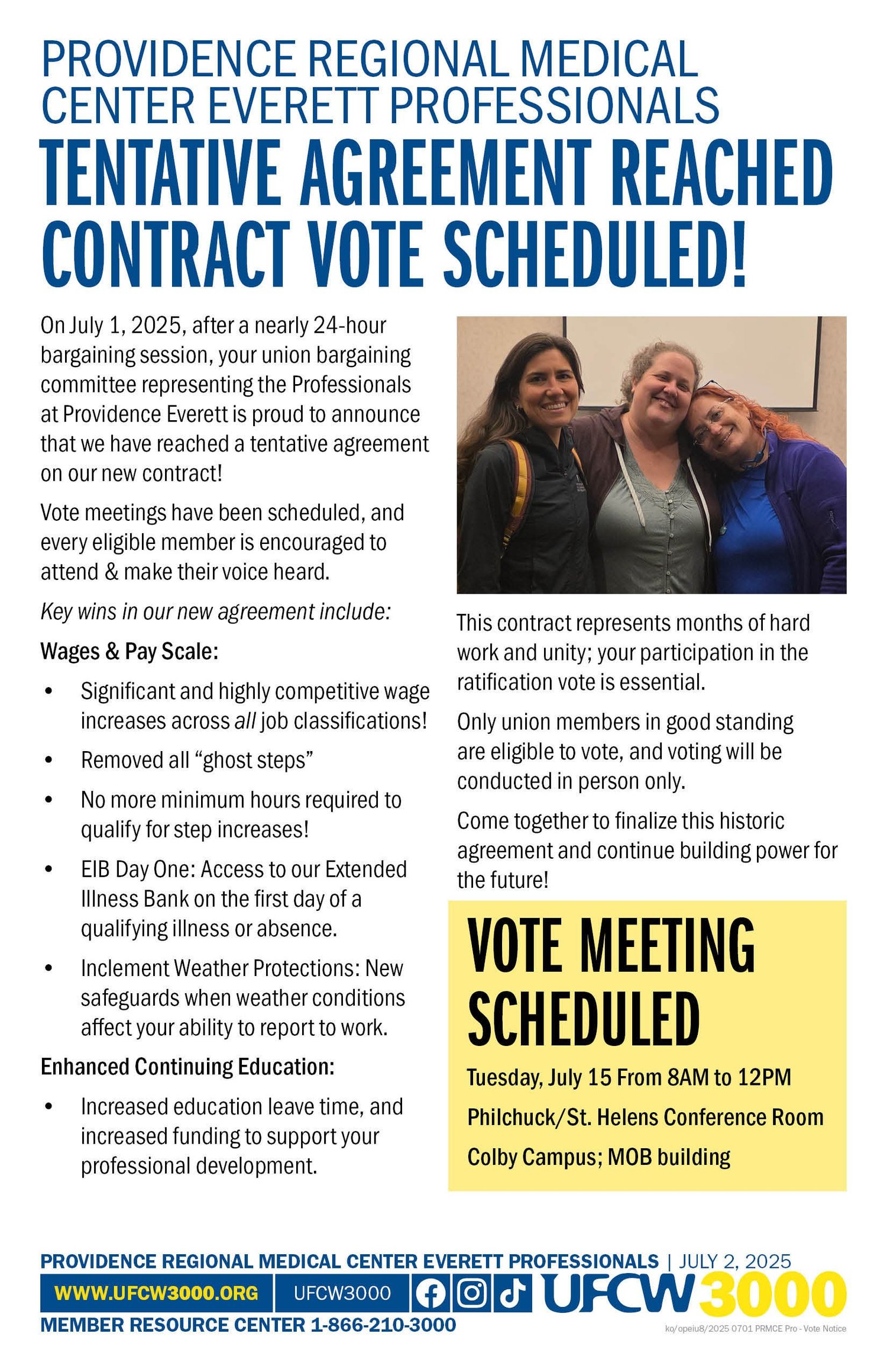 Providence Regional Medical Center Everett Professionals Tentative ...