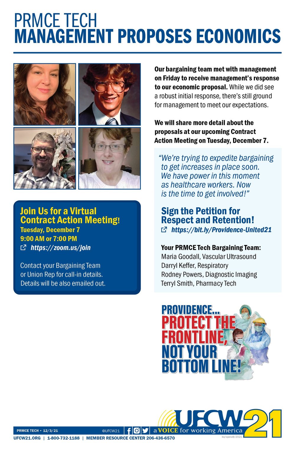 PRMCE Tech - Management Proposes Economics — UFCW 3000