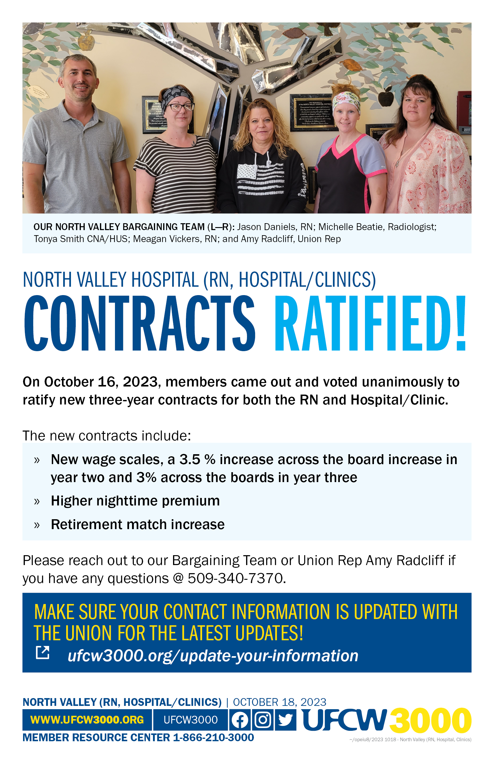 North Valley Hospital (RN, Hospital/Clinics) - Contracts Ratified ...