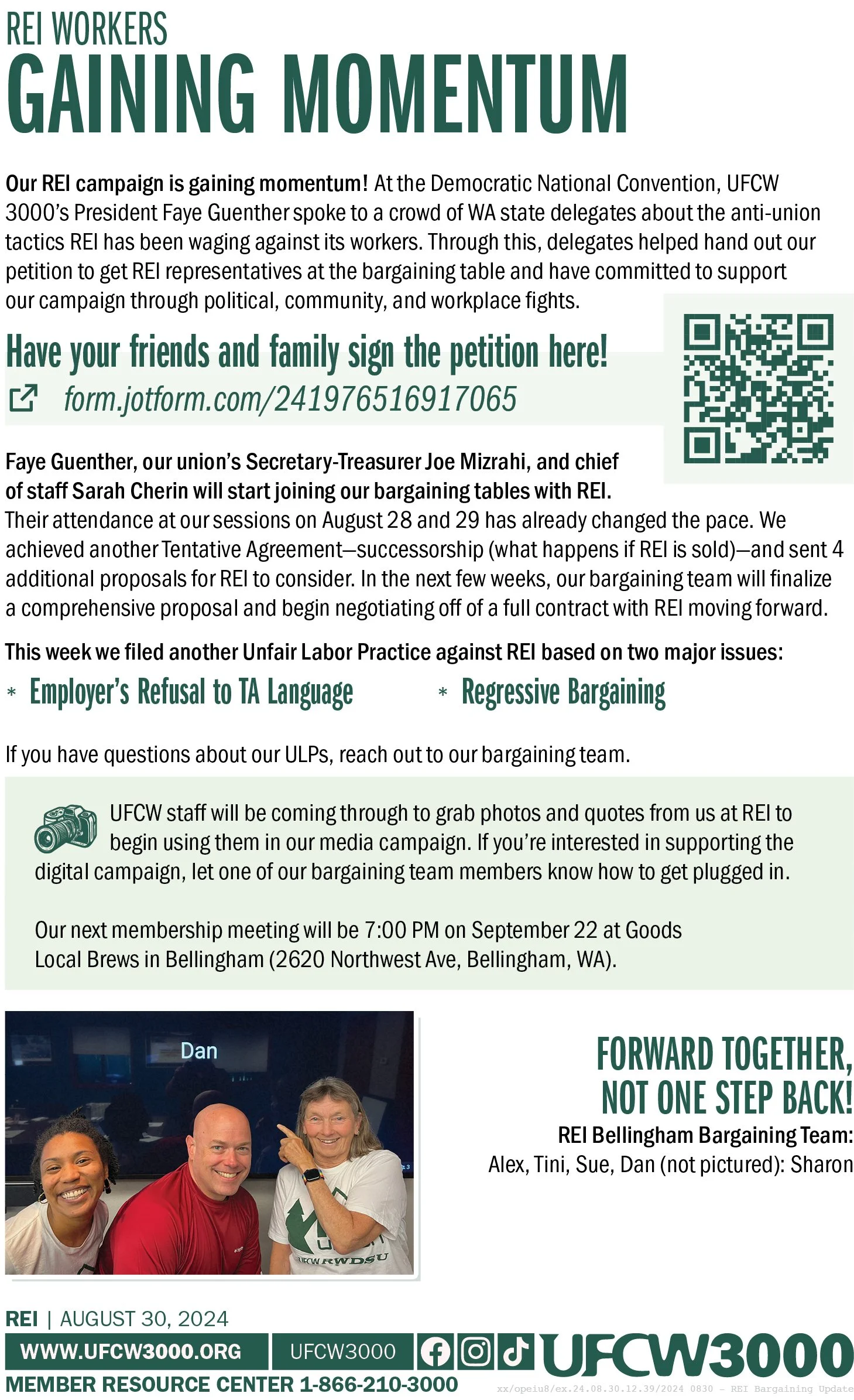 REI — News & Updates — UFCW 3000
