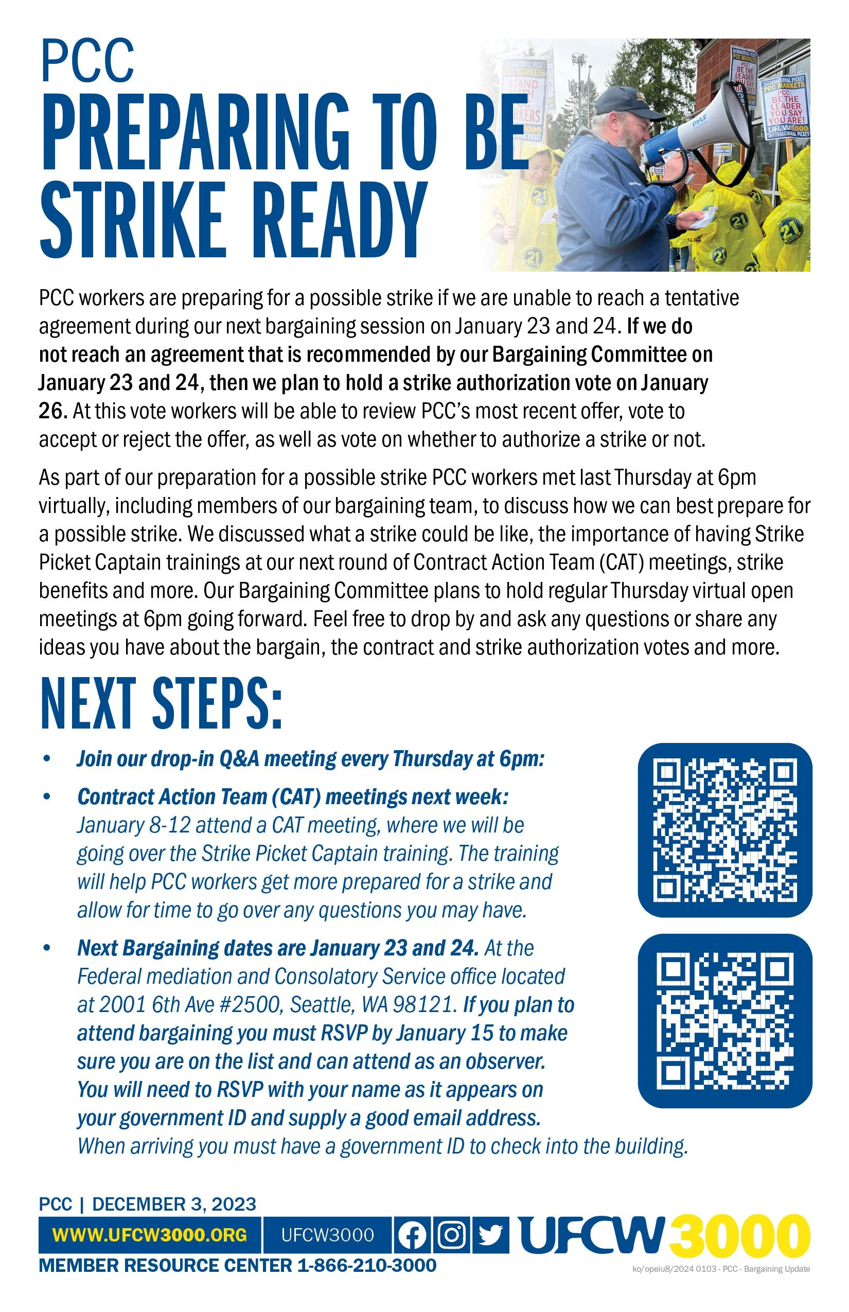 PCC — News & Updates — UFCW 3000