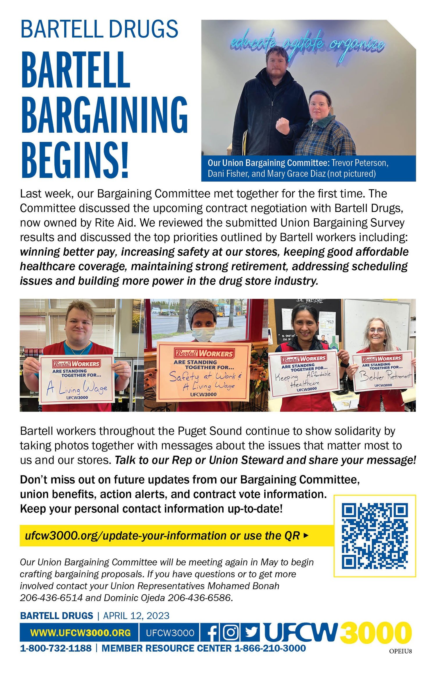Bartell Drugs Bargaining Begins! — UFCW 3000