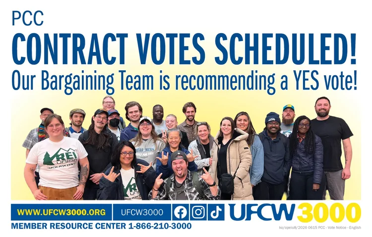 PCC Contract Votes Scheduled! — UFCW 3000
