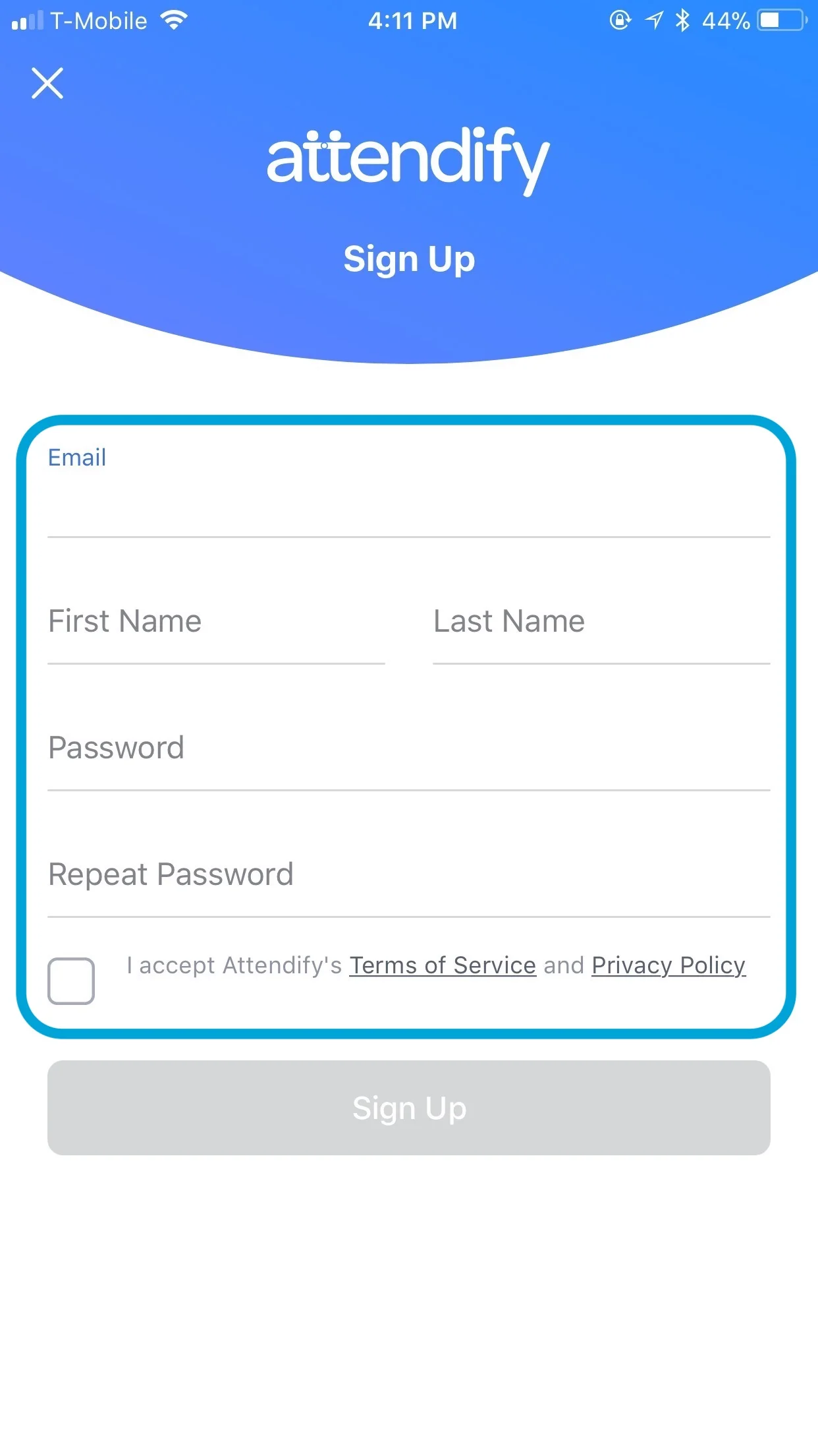 Attendify App — CubeSat