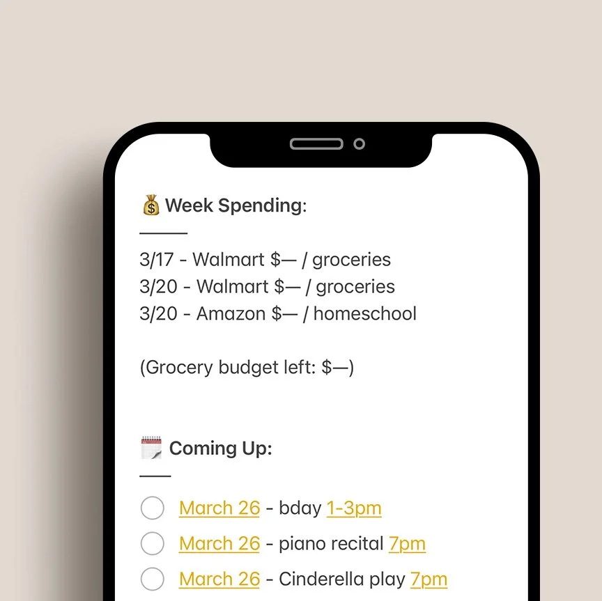 Organize Your Whole Life Using the Notes App — Laurie Cosgrove Design