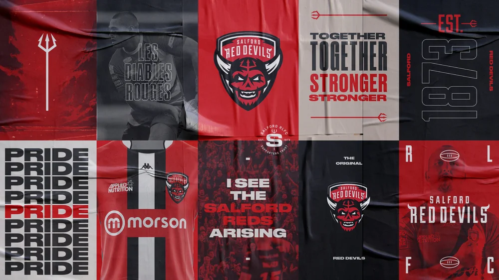 SALFORD RED DEVILS - REBRAND — Andy Roberts Creative