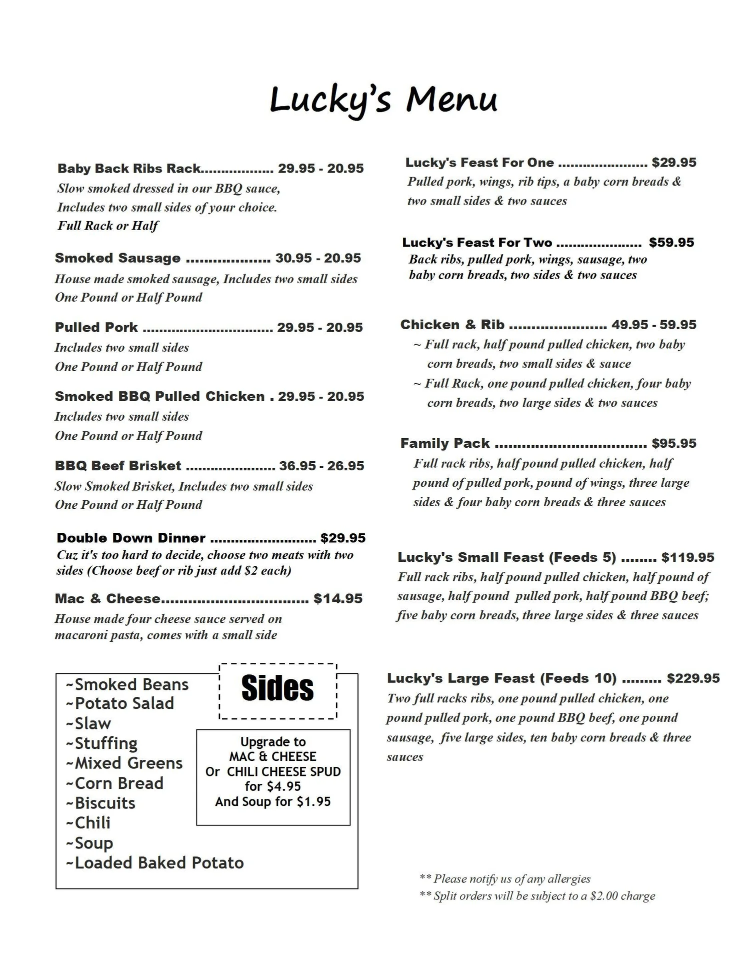 Lucky's Smokehouse