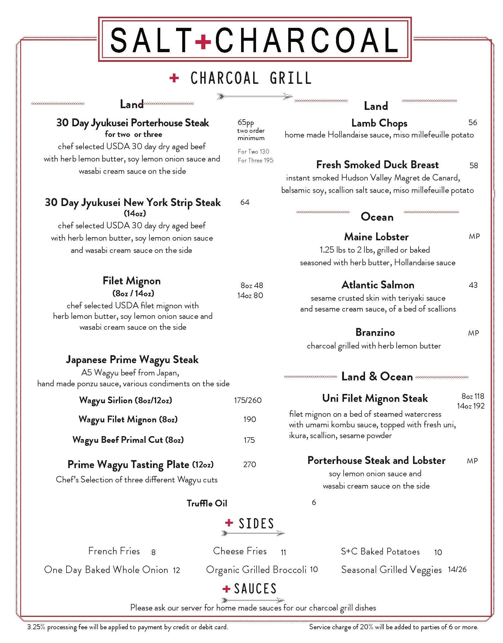 Dinner — Salt + Charcoal