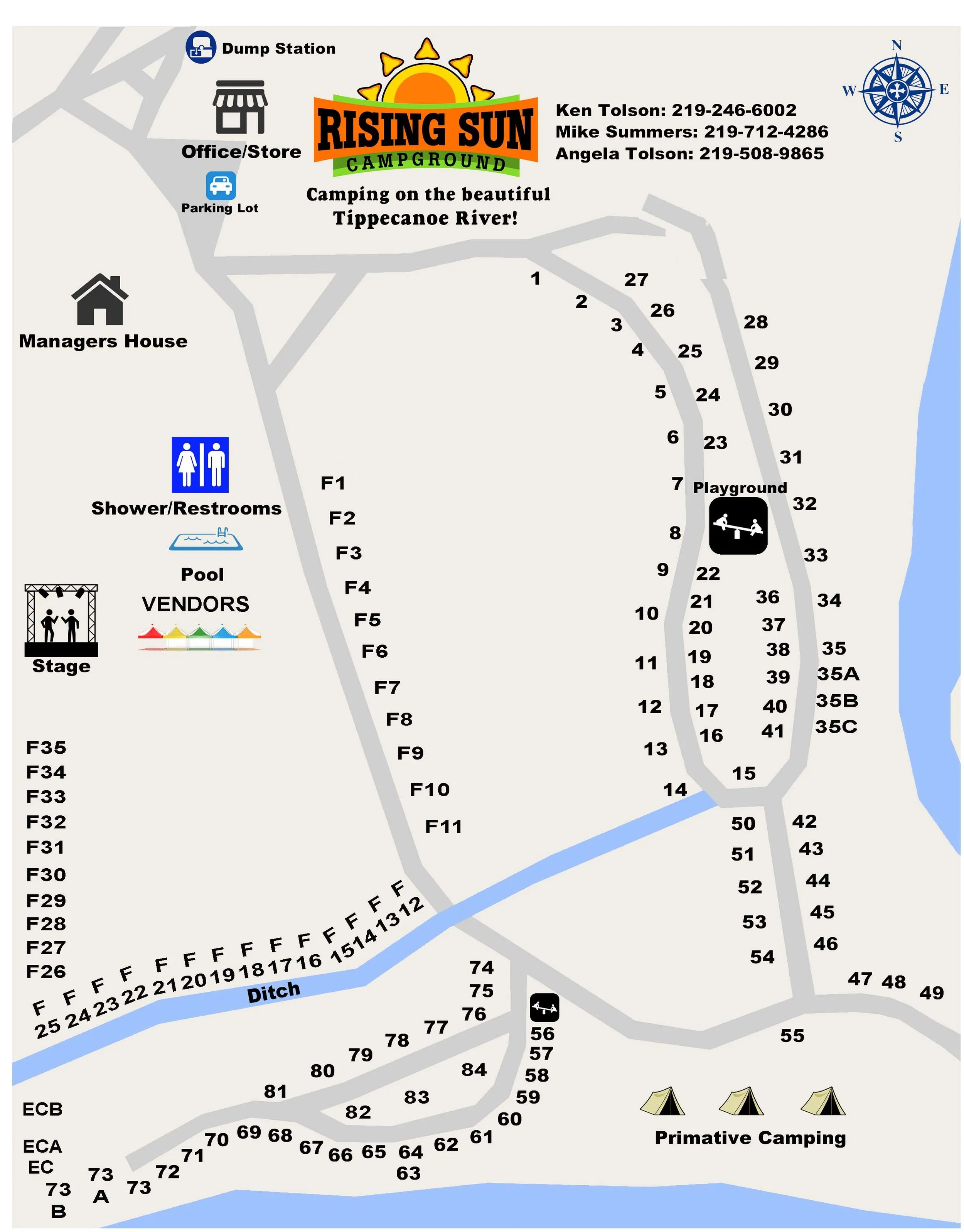 Camping Information — Rising Sun Campground