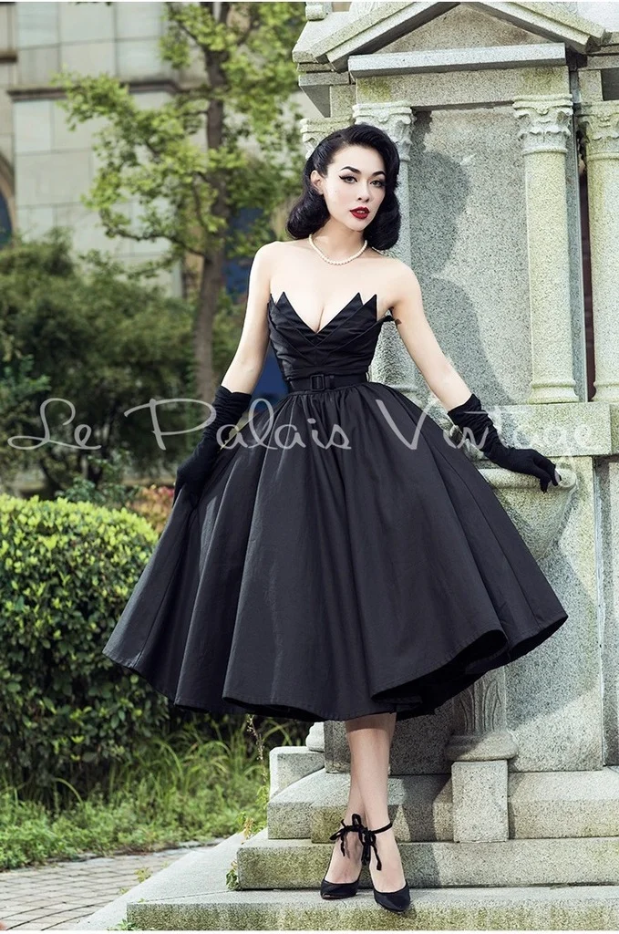 le palais vintage retro strapless 1950 ball gown LBD dress — GOOD GIRL ...