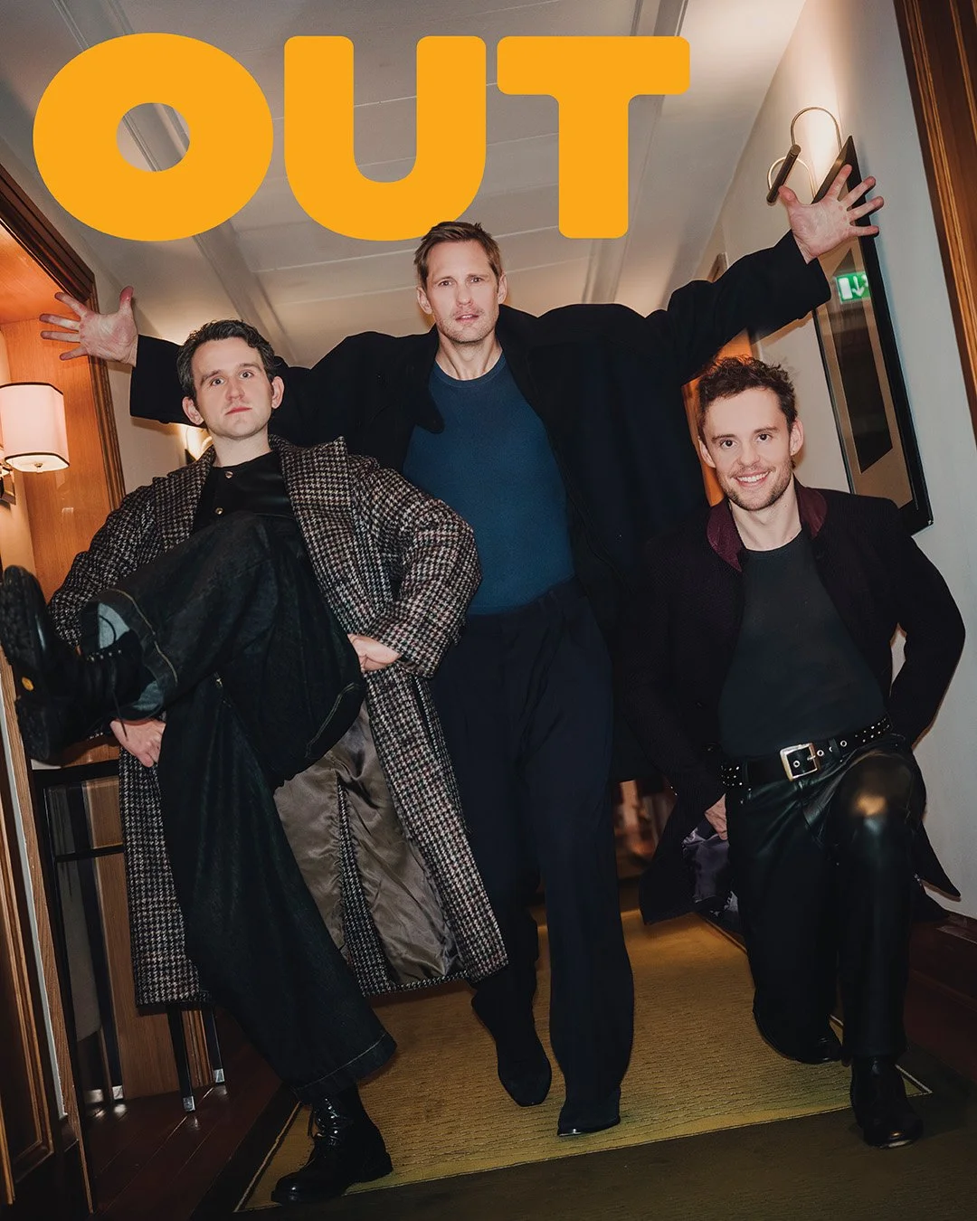 Cast of Pillion wear The London Leatherman for their OUT Magazine cover ...