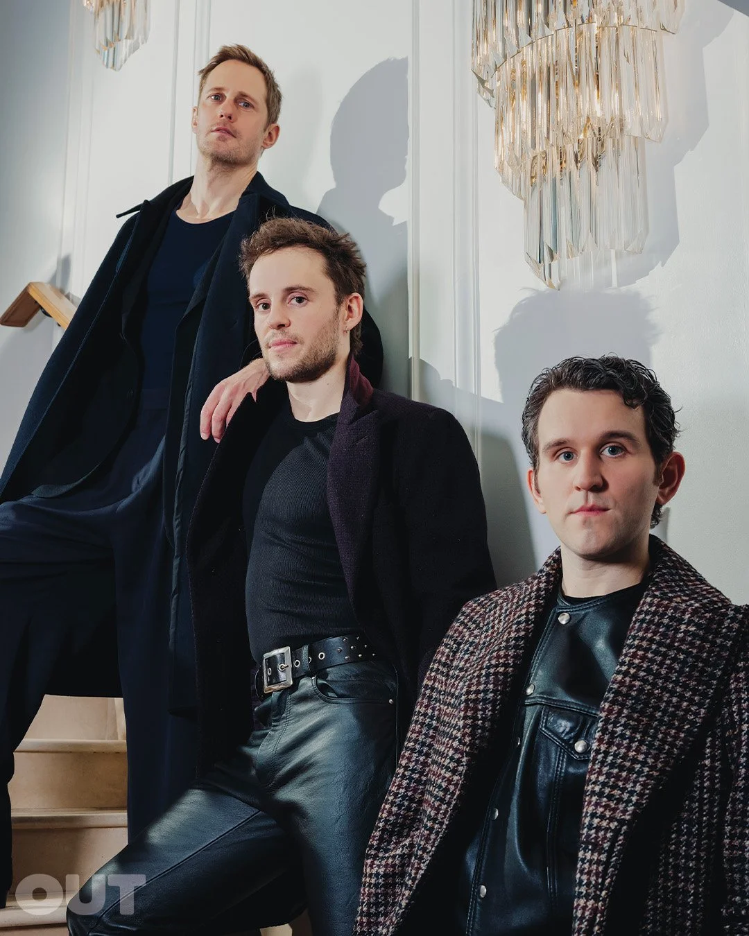 Cast of Pillion wear The London Leatherman for their OUT Magazine cover ...