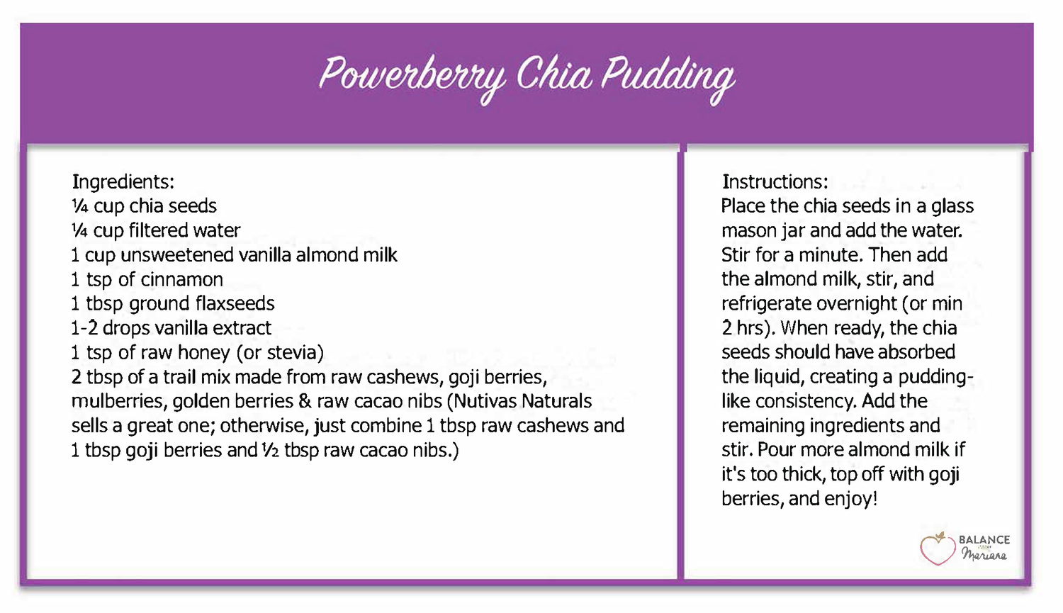 Why You Need to Be Eating Chia Pudding — Balance with Mariana