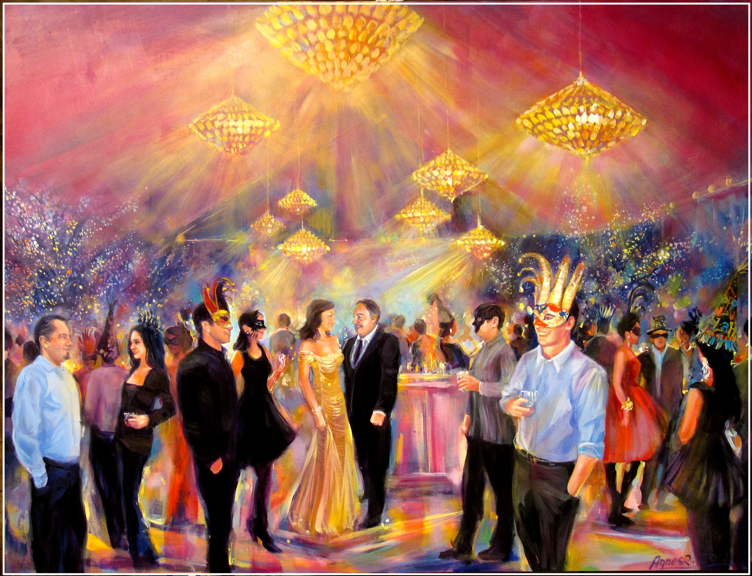 Live Event Painting — AGNES CSISZAR RUSSO