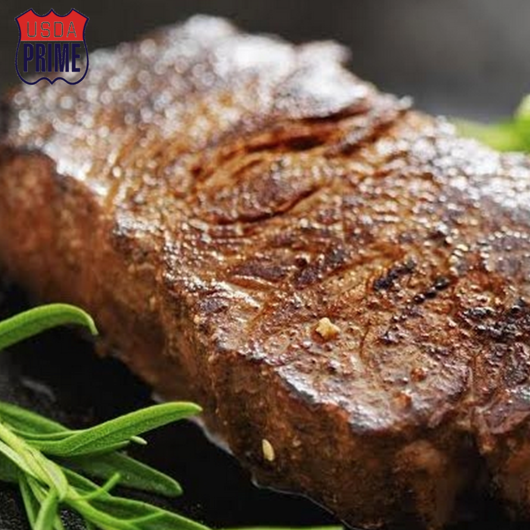 4 USDA Prime Boneless NY Strip Steaks — Strassburger Steaks