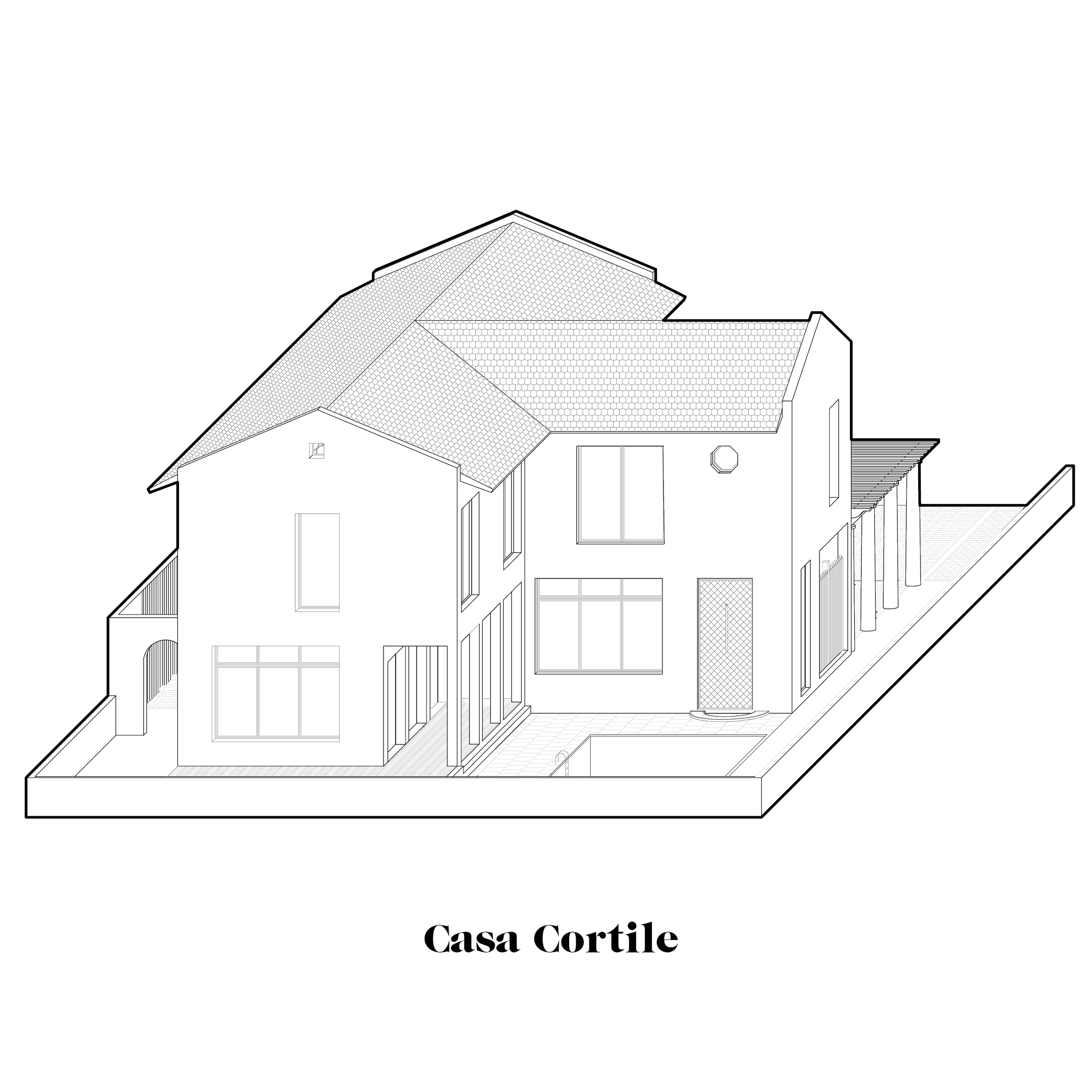 Isometric Drawing House