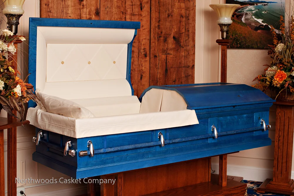 Royal Blue Casket