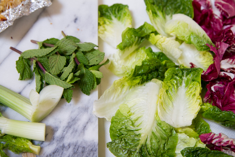 Winter Reprieve Salad with Roasted Garlic & Tahini Dressing — Grateful ...