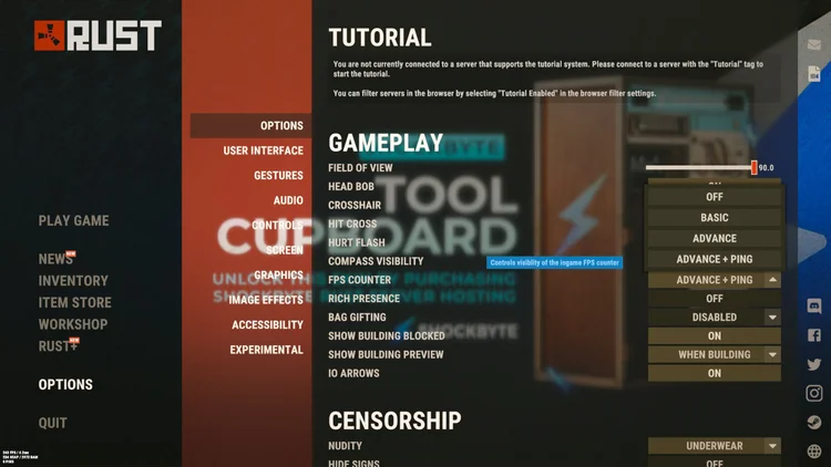 Improve your FPS on Rust — Rustafied