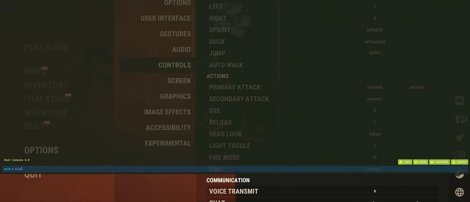 Useful Rust Console Commands — Rustafied